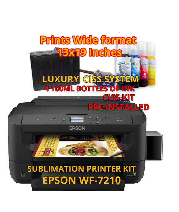 Epson WF7210 Sublimation Printer Bundle wide format – INKRAZ